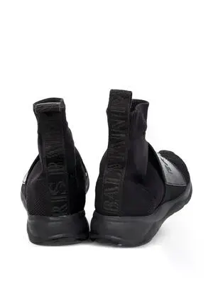 Balmain Cameron Logo-strap High-top Slip-on Sneakers