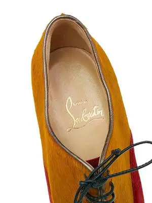 CHRISTIAN LOUBOUTIN Miss Poppins Peep-toe Ankle Boots