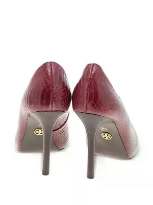 Tory Burch Python-embossed Leather Stiletto Pumps