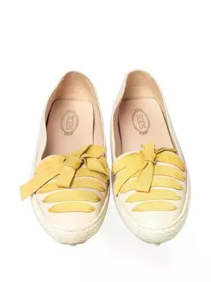 TOD'S Bow Leather Ballet Flats