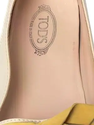 TOD'S Bow Leather Ballet Flats