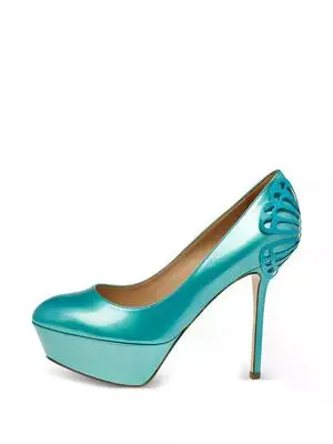 SERGIO ROSSI Platform Pumps - Green
