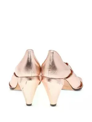 Marc Jacobs Metallic Criss-cross Pumps