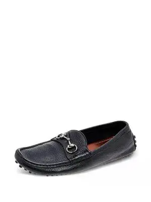 Gucci Horsebit Leather Loafers - Black