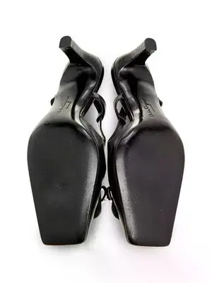 FERRAGAMO Gancini Buckle Slingback Sandals