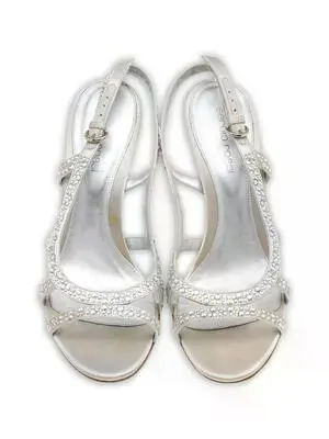 SERGIO ROSSI Crystal-embellished Slingback Sandals