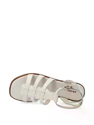 FRAU Off- Leather Strappy Cage Sandals