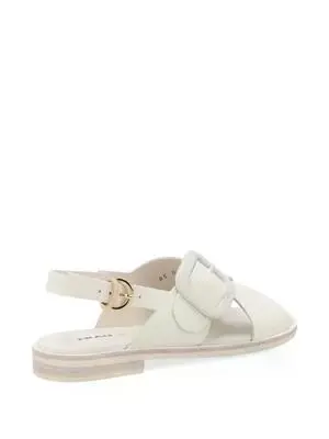 FRAU Crossover Strap Buckle Detail Sandals