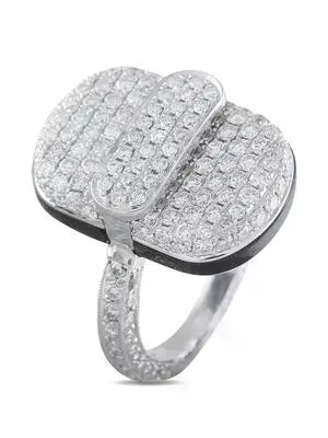 LB EXCLUSIVE Platinum Diamond Ring - Silver