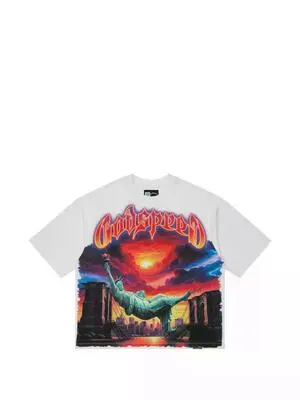 GODSPEED Burnt Bridges Graphic-print T-shirt - White