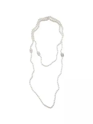 IZABEL DISPLAY Mega Pearl Cubic-zirconia Necklace - Silver