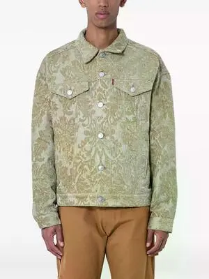 Junya Watanabe X Levi's Floral-pattern Denim Jacket - Neutrals
