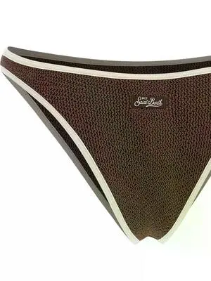 MC2 SAINT BARTH Crinkle-effect Bikini Bottoms