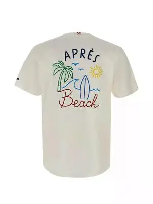 MC2 SAINT BARTH Embroidered Logo-patch T-shirt - White