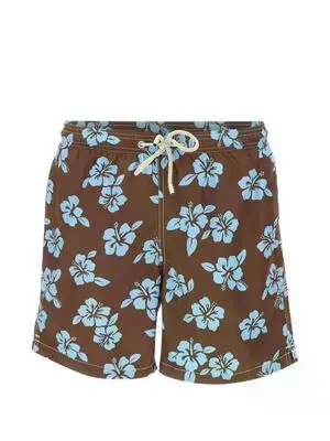 MC2 SAINT BARTH Lighting Tiki Hibiscus Print Swim Shorts