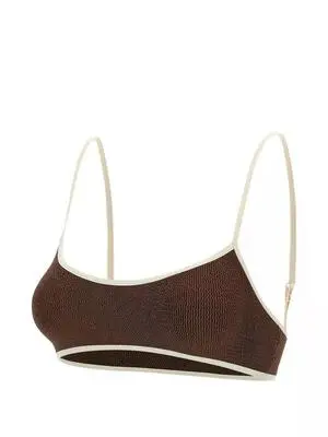 MC2 SAINT BARTH Judy Crinkle Bikini Top