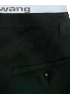 Alexander Wang Logo Waistband Pleated Shorts