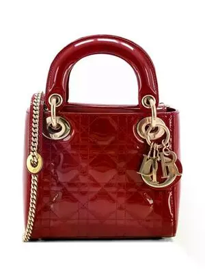 Dior Lady Mini Satchel - Red