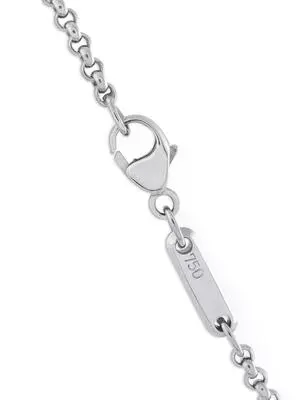 Chopard Happy Diamonds Heart Pendant Necklace In 18k White Gold With Diamonds - Silver