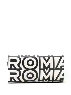 Fendi X Marc Jacobs Wallet On Chain Printed Leather Crossbody Bag - Black