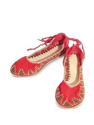 SLO_HAND_MADE Hand-knit Ballet Flats
