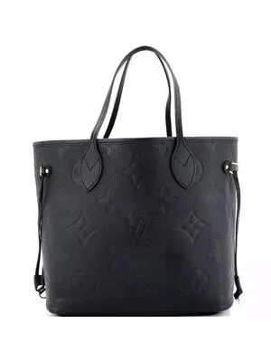 LOUIS VUITTON Monogram Empreinte Giant Neverfull Mm Tote Bag - Black