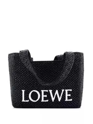 Loewe Logo Raffia Tote Bag
