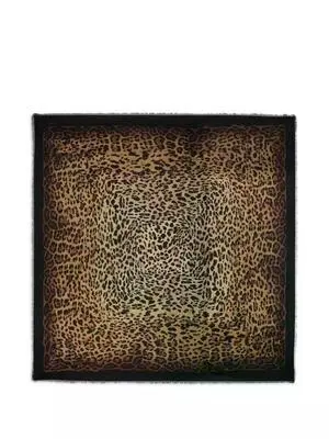 Givenchy Leopard-print Frayed Scarf