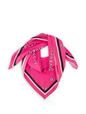 Givenchy Shadow Logo-print Scarf - Pink