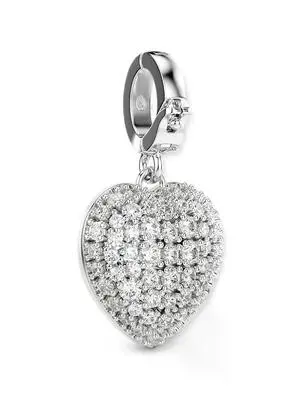 SWAROVSKI Idyllia Crystal-embellished Heart-shape Charm
