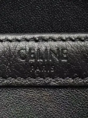 Celine Medium Triomphe Embossed Leather Messenger Bag