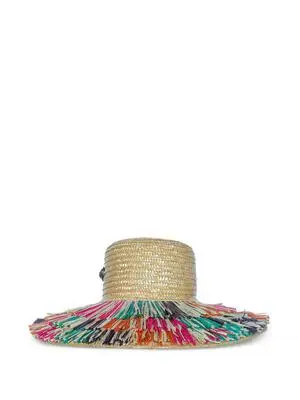 Kurt Geiger Raffia Wide-brim Hat