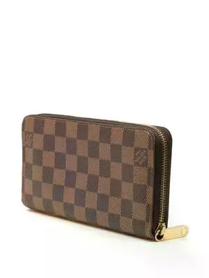 LOUIS VUITTON 2015 Damier Ebene Evasion Illustre Zippy Wallet Long Wallets