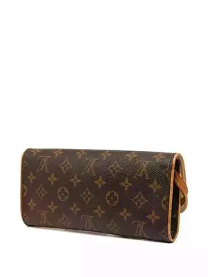 LOUIS VUITTON Monogram Pochette Twin Gm Crossbody Bag - Brown
