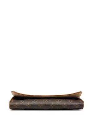 LOUIS VUITTON Monogram Pochette Twin Gm Crossbody Bag - Brown