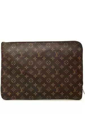 LOUIS VUITTON Monogram Etui Voyage Gm Clutch Bag - Brown