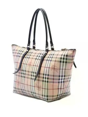 Burberry Haymarket Check Coated Canvas Salisbury Tote Bag