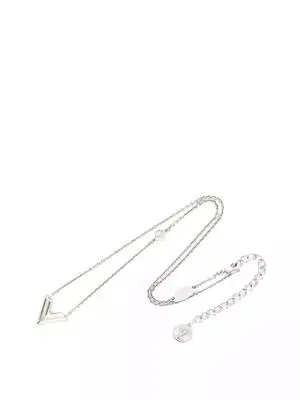 LOUIS VUITTON 2021 Essential V Supple Necklace - Silver