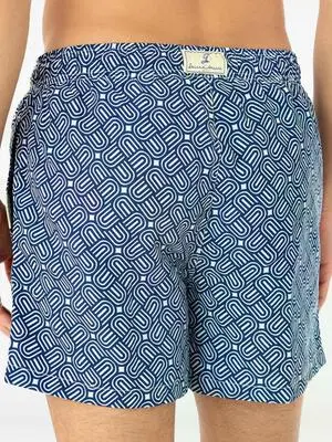 GASSA D AMANTE Geometric Print Swim Shorts
