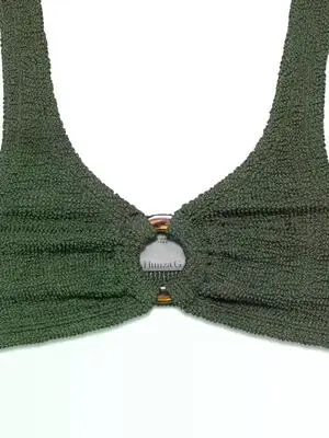 Hunza G Ring-detail Crinkle-effect Bikini
