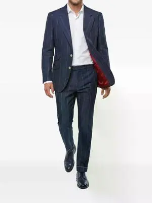 Brunello Cucinelli Pinstripe Single-breasted Blazer