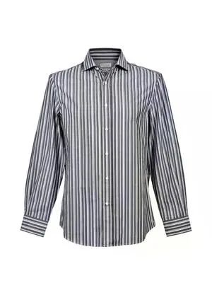 Brunello Cucinelli Striped Tailored Shirt - Grey