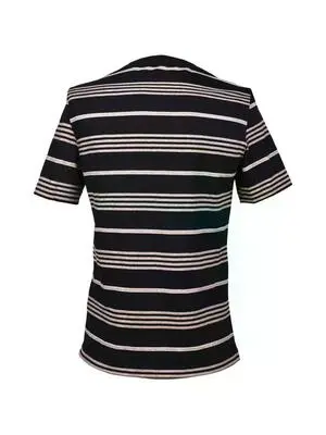 Brunello Cucinelli Striped Crew-neck T-shirt - Black