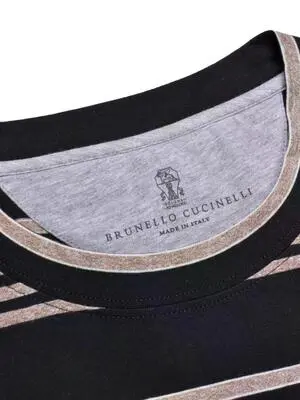 Brunello Cucinelli Striped Crew-neck T-shirt