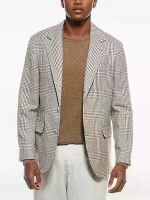 Brunello Cucinelli Plaid Blazer - Brown