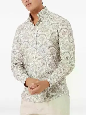 Brunello Cucinelli Paisley-print Cotton Shirt
