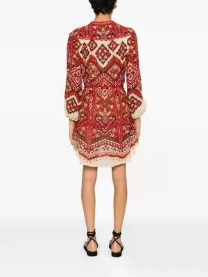 Farm Rio Geometric Pattern Mini Dress