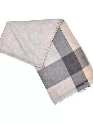Brunello Cucinelli Two-tone Frayed Scarf