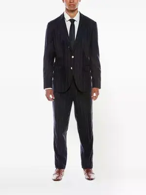 Brunello Cucinelli Chalk-stripe Suit - Blue
