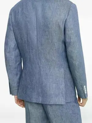 Brunello Cucinelli Single-breasted Linen Blazer